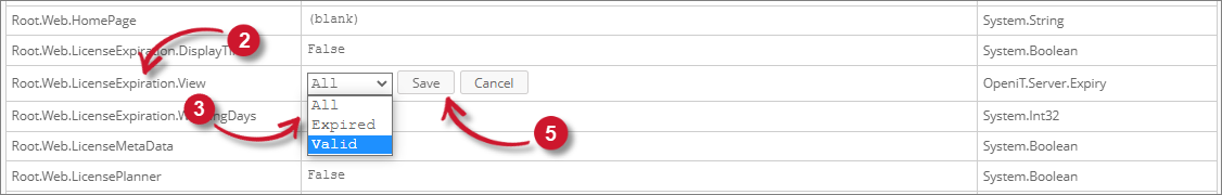 License Expiration | Open iT Online Documentation