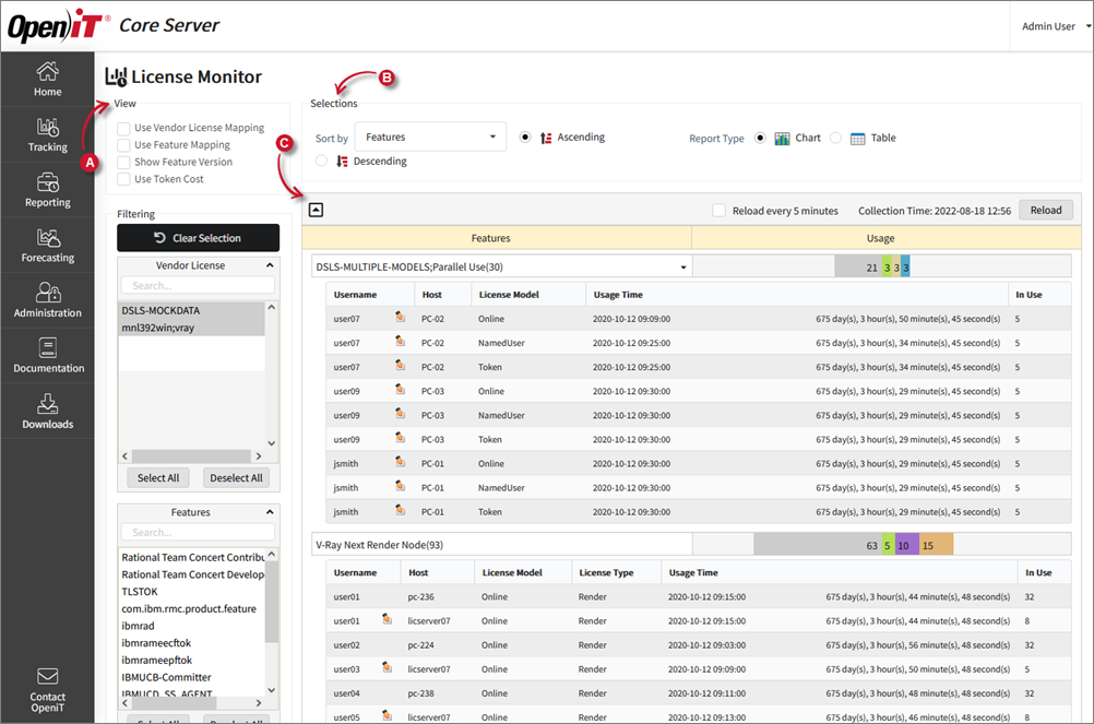 License Monitor | Open iT Online Documentation