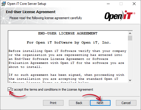 Installation | Open iT Online Documentation
